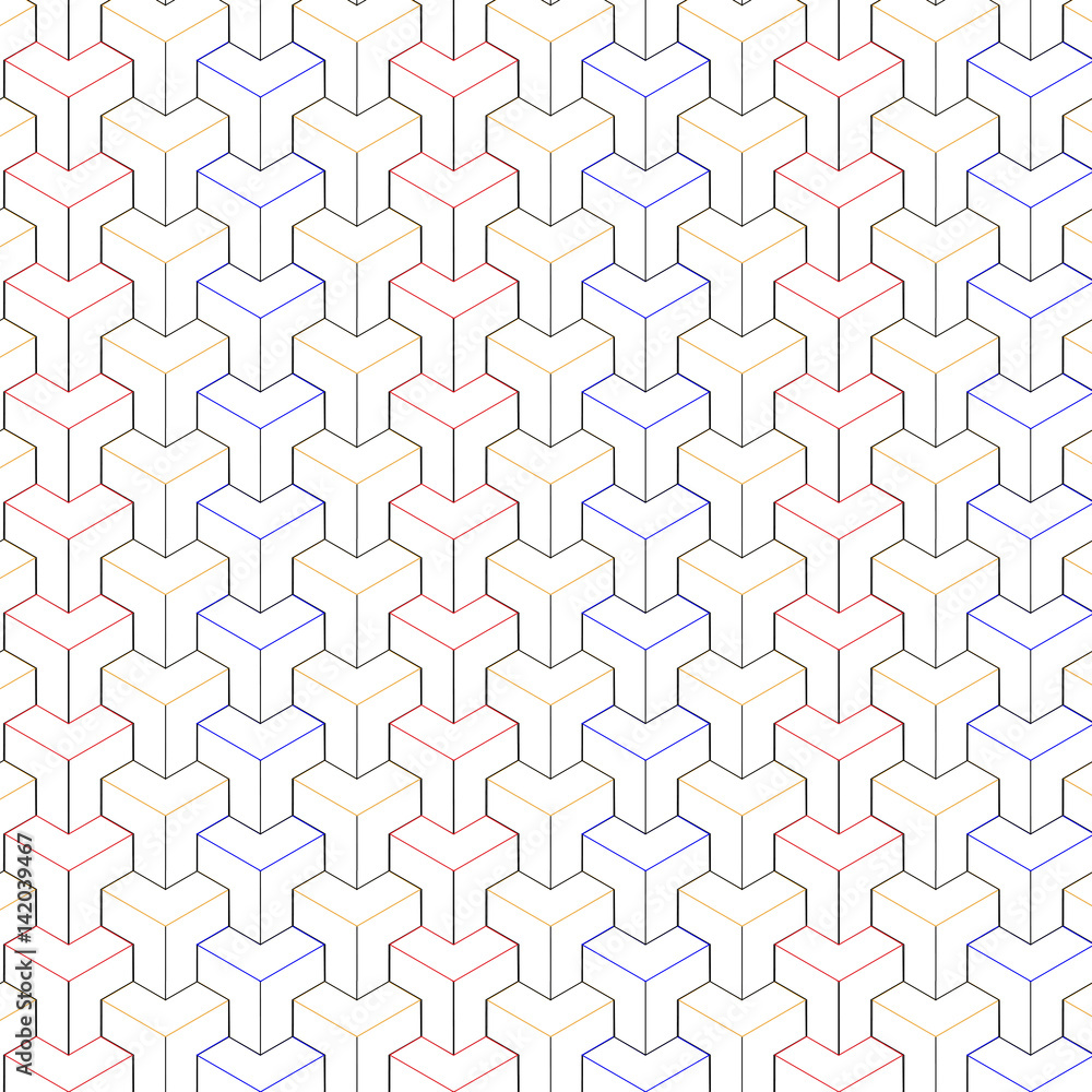 3d Geometric Pattern Vector