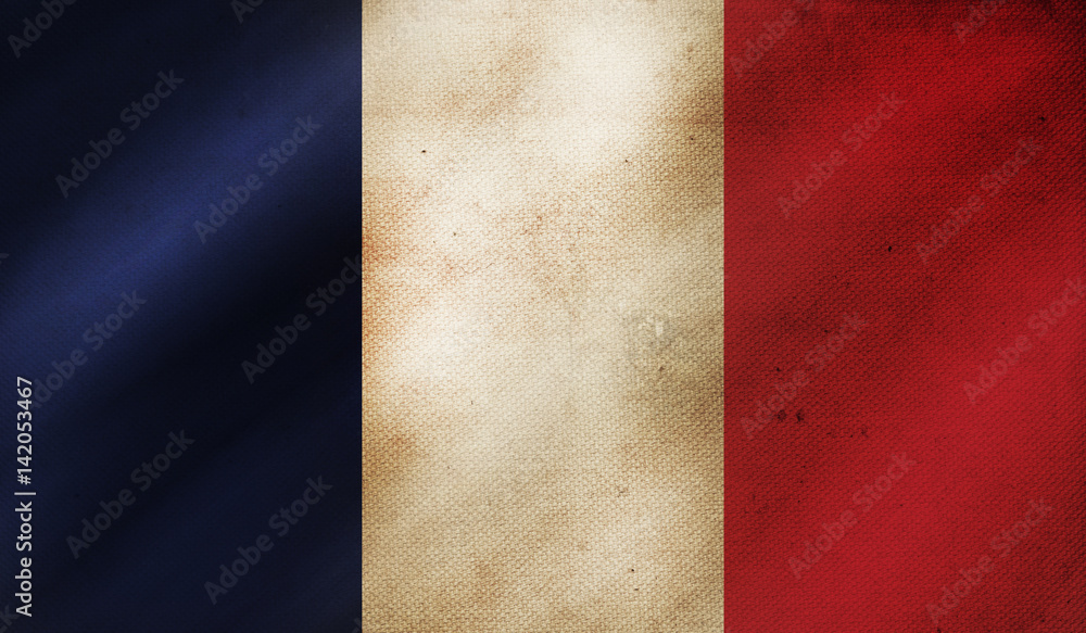 Grunge background with flag of France. Stock-Foto | Adobe Stock