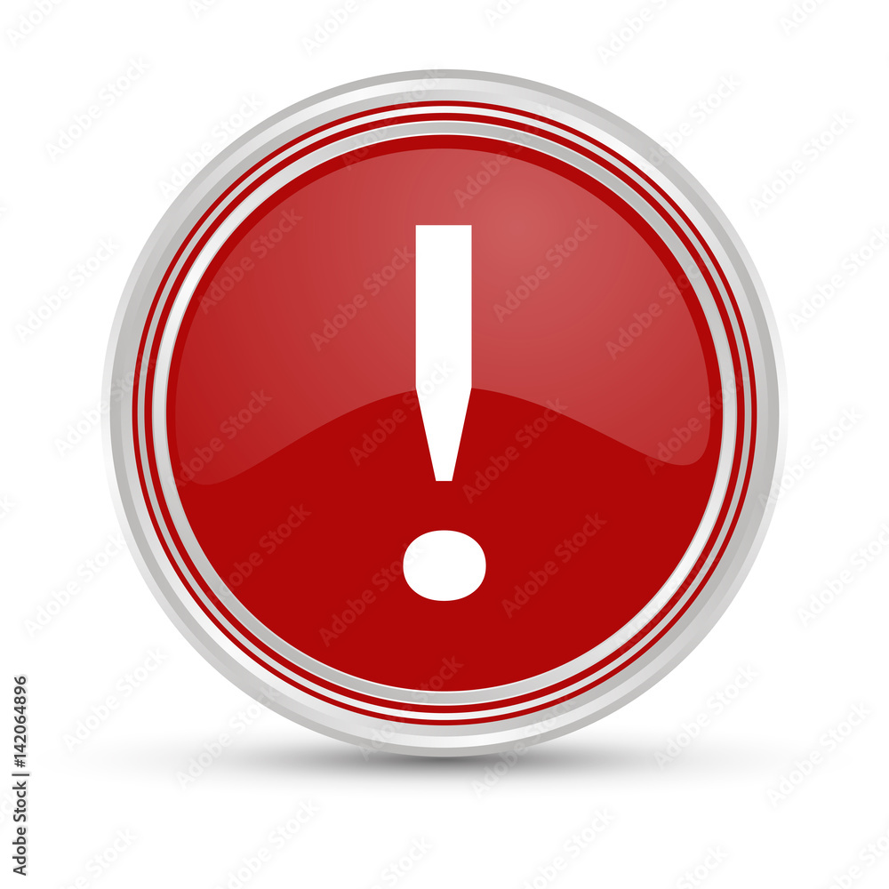Vetor de Roter Button - Ausrufezeichen - Hinweis do Stock | Adobe Stock