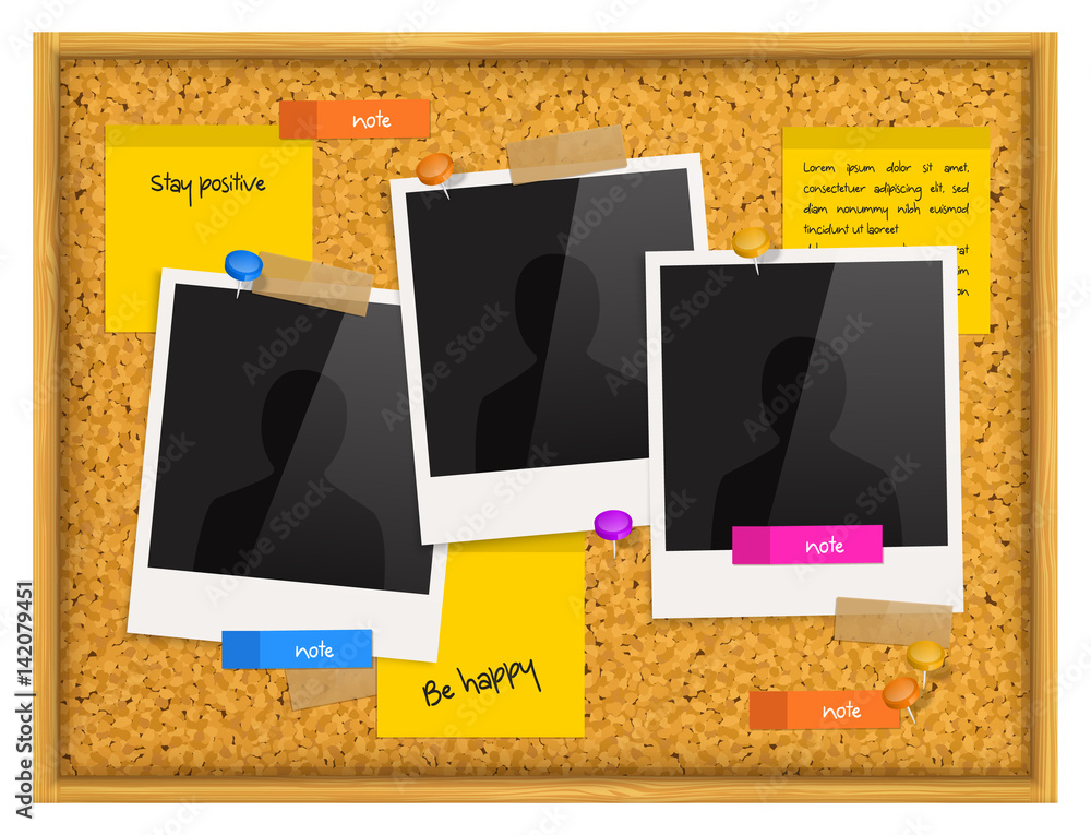 Notice Board Pin Vector