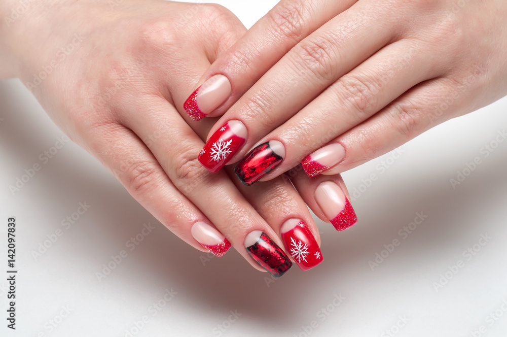 Oblique Acrylic Nails