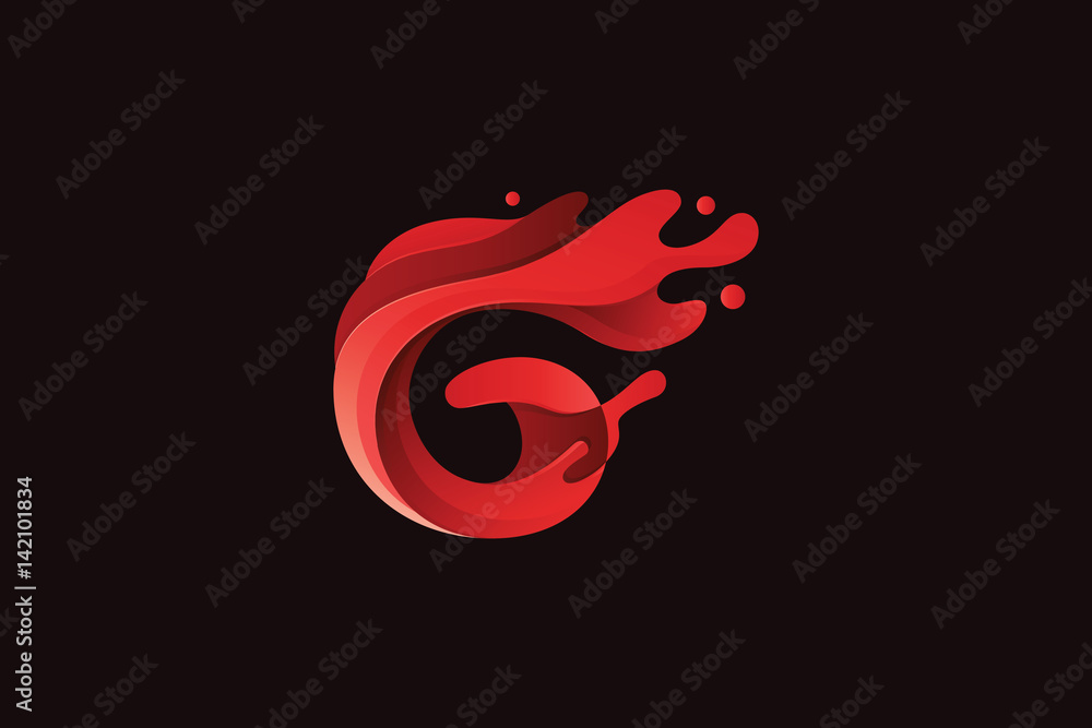 Abstract G Logo Stock Vector | Adobe Stock