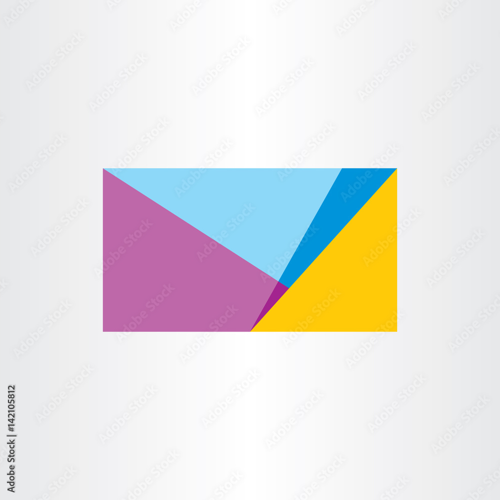 abstract geometric business card background design vector Stock Vector ...