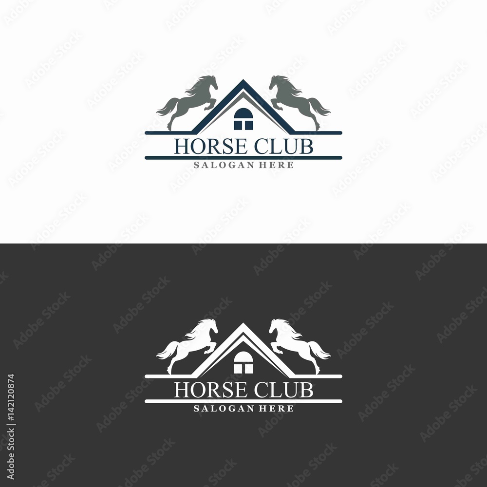 Horse Club Logo in Vector Stock Vector | Adobe Stock