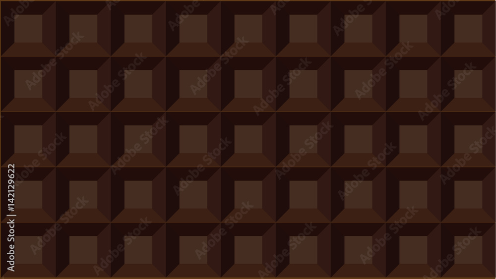 The texture tile of dark chocolate, vector image Stock Vector | Adobe Stock