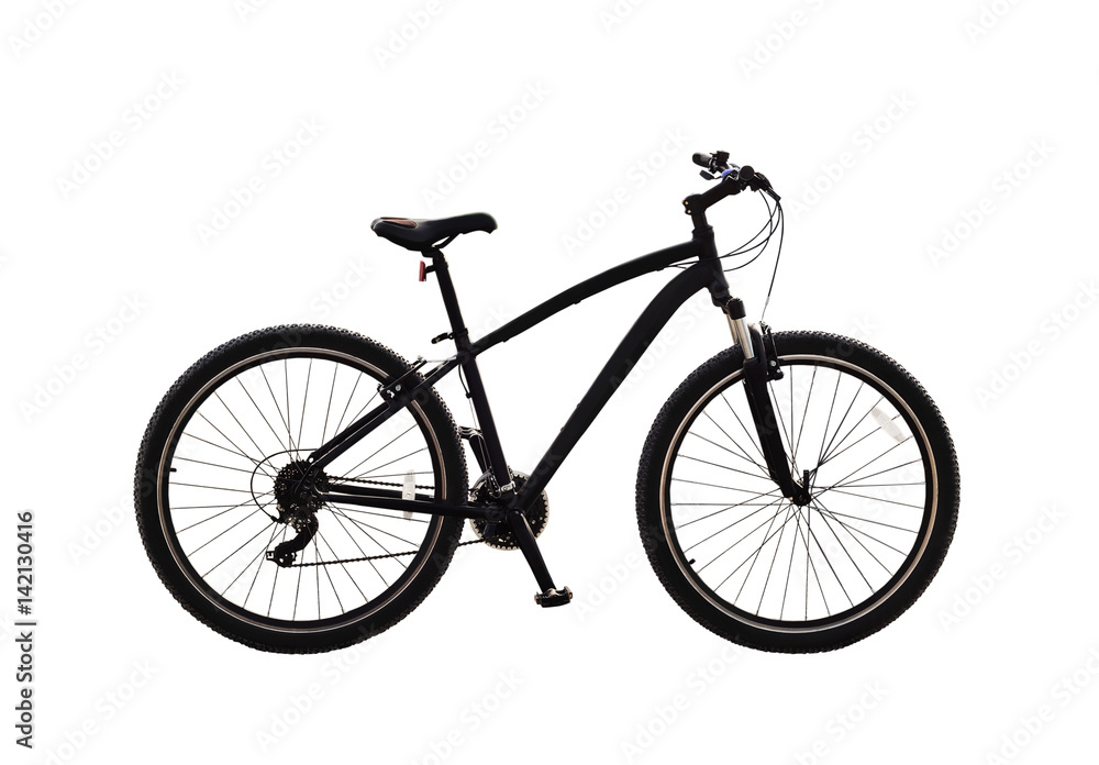 Bicycle or mountain bike isolated on white background Stock Photo ...