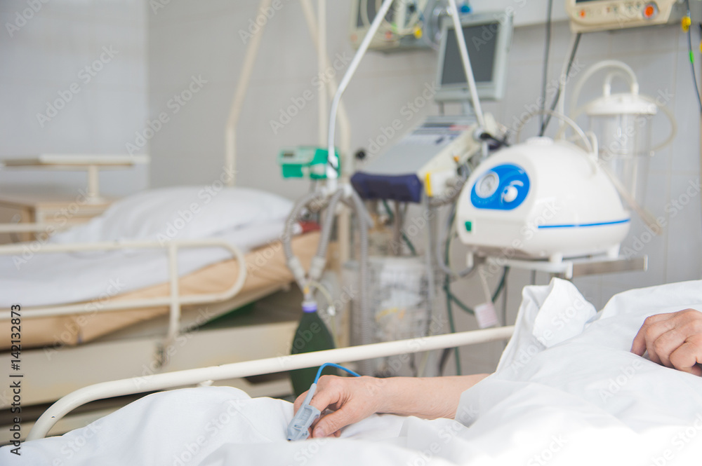 ICU room in a hospital Stock Photo | Adobe Stock