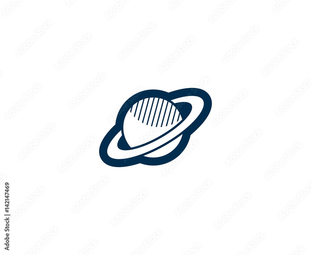 Planet logo Stock Vector | Adobe Stock