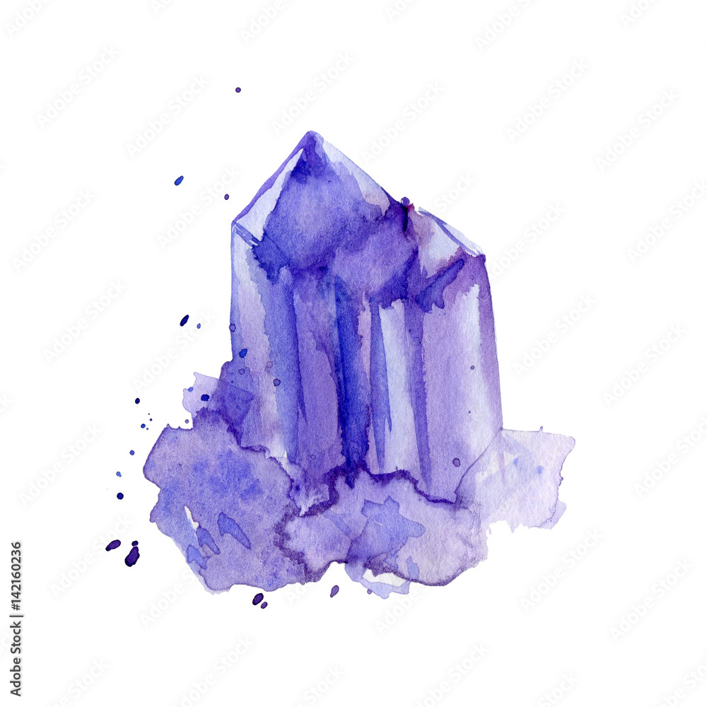 Amethyst Cluster Drawing