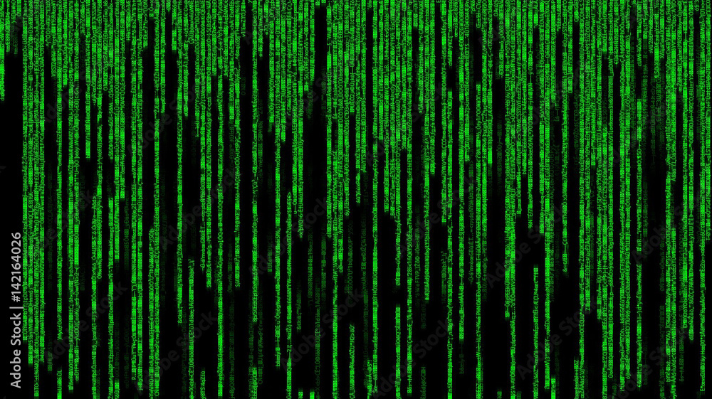 Matrix. The photograph is digitally generated with image processing ...