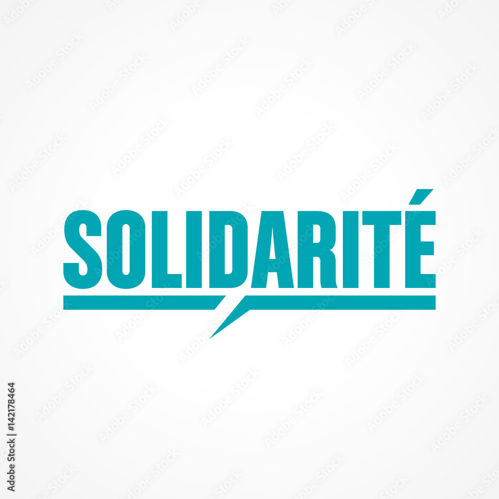 solidarité Stock Vector | Adobe Stock