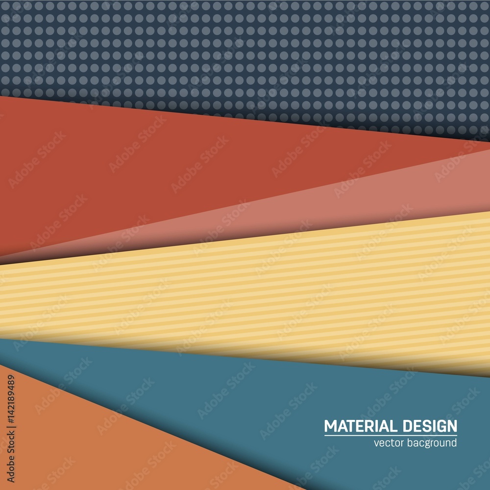 Vector material design background. Abstract creative concept layout ...