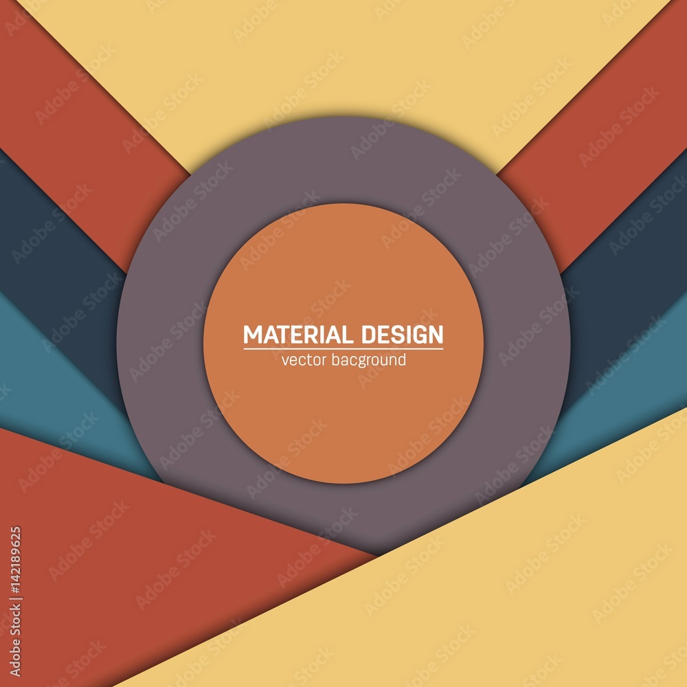 Vector material design background. Abstract creative concept layout ...
