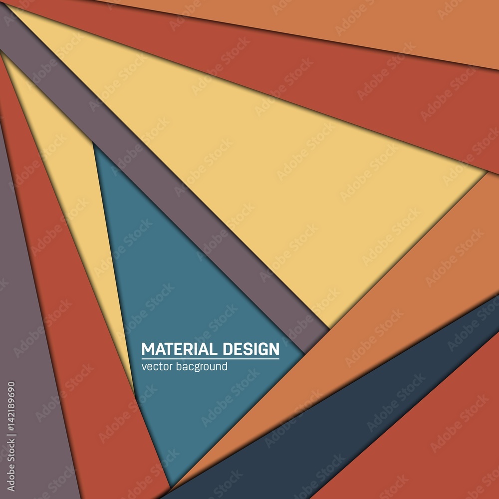 Vector material design background. Abstract creative concept layout ...