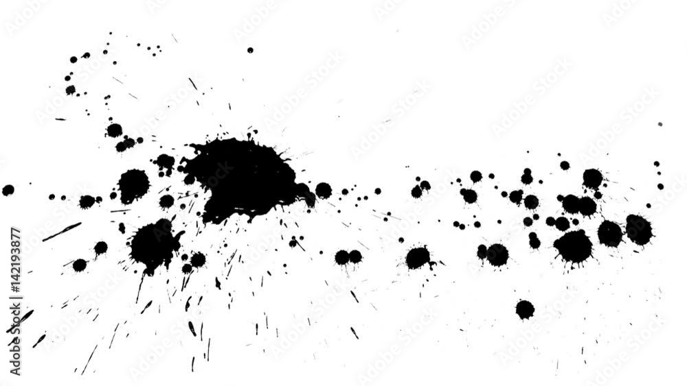 Ink drops on dry paper 21 Stock Video | Adobe Stock