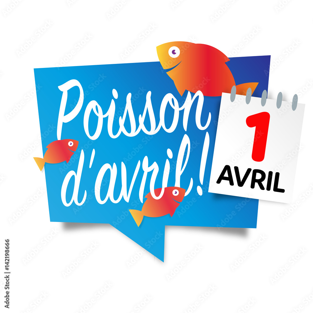 Poisson d'avril Stock Vector | Adobe Stock