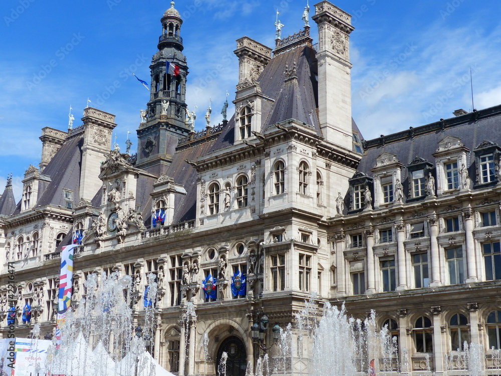 Rathaus von Paris Stock Photo | Adobe Stock