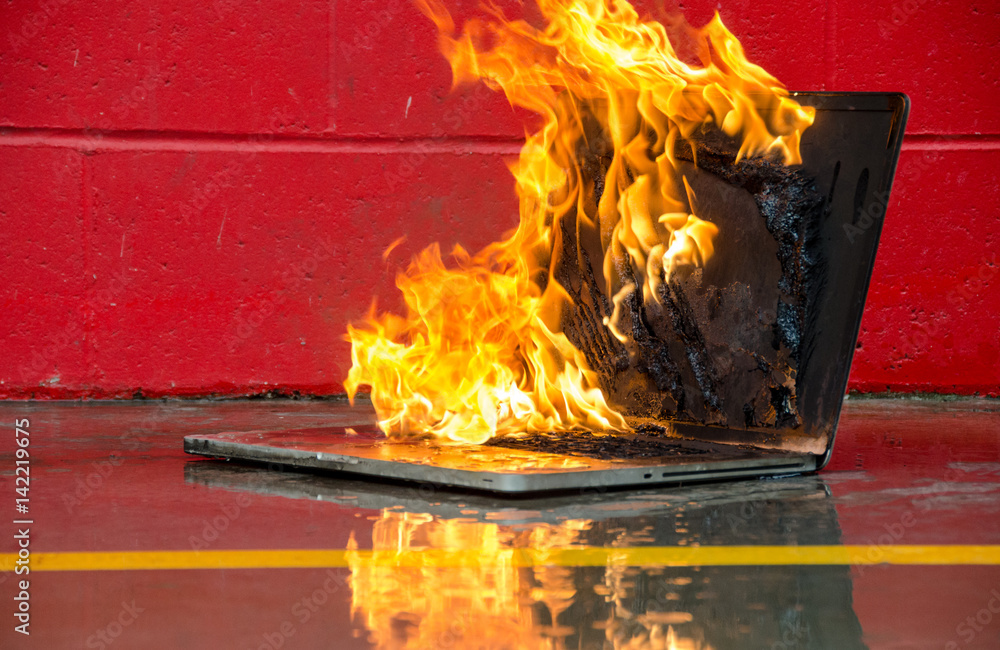 Burning Computer