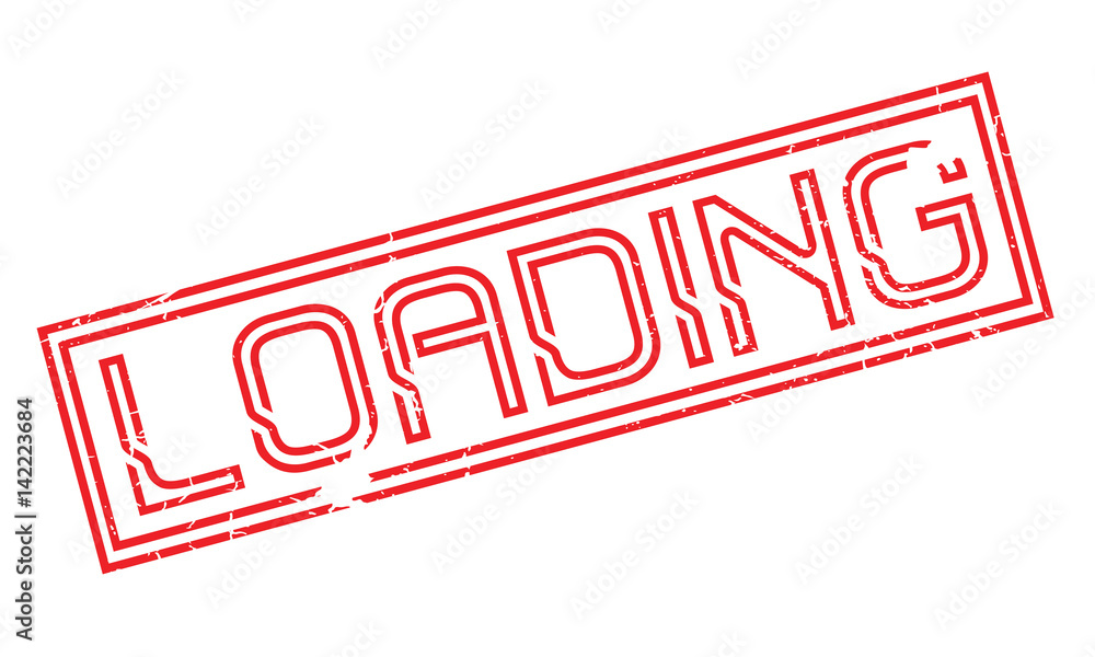 Loading rubber stamp. Grunge design with dust scratches. Effects can be ...