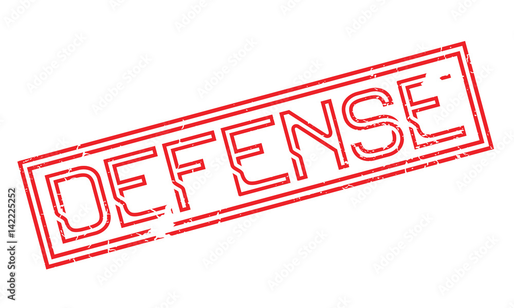 Defense rubber stamp. Grunge design with dust scratches. Effects can be ...