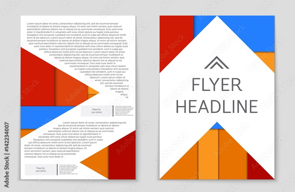 Abstract vector layout background set. For art template design, list ...