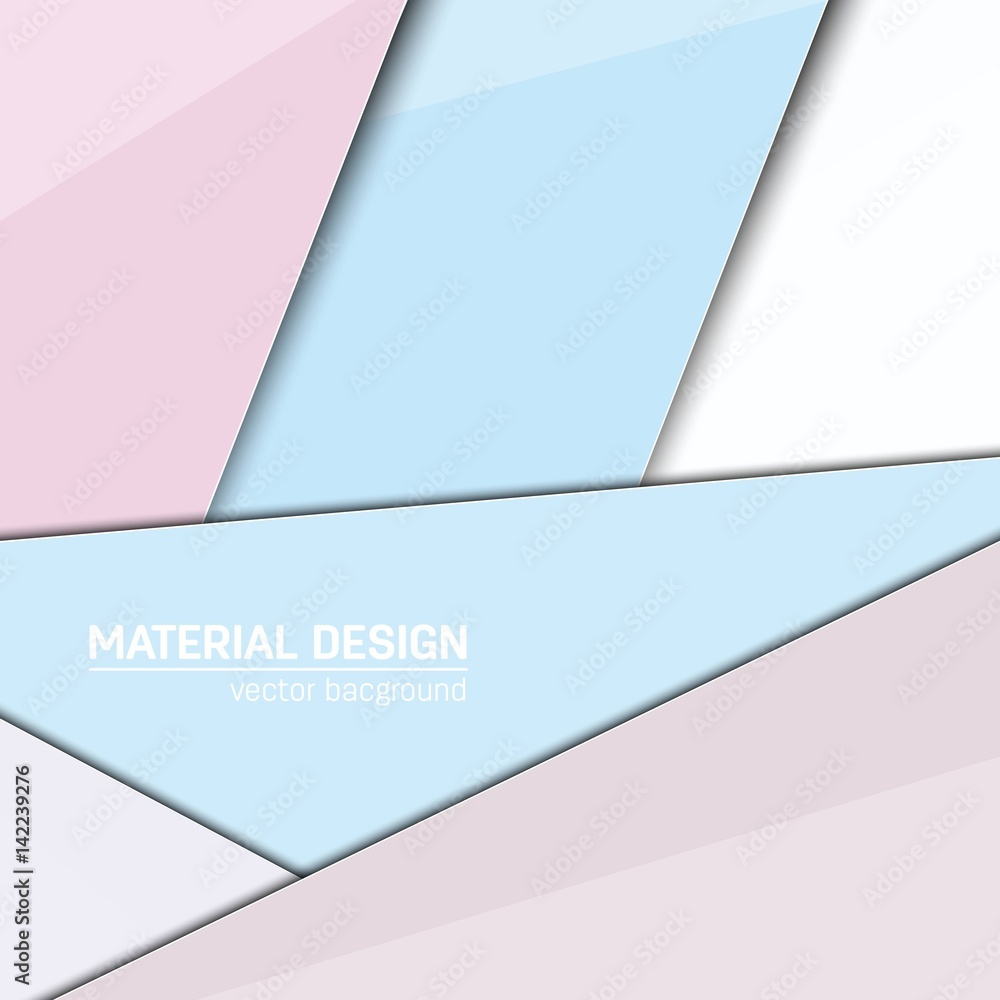 Vector material design background. Abstract creative concept layout ...