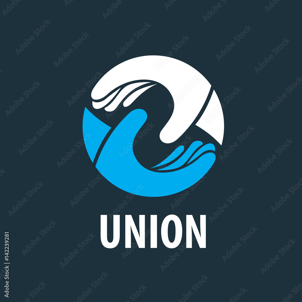 vector logo handshake Stock Vector | Adobe Stock