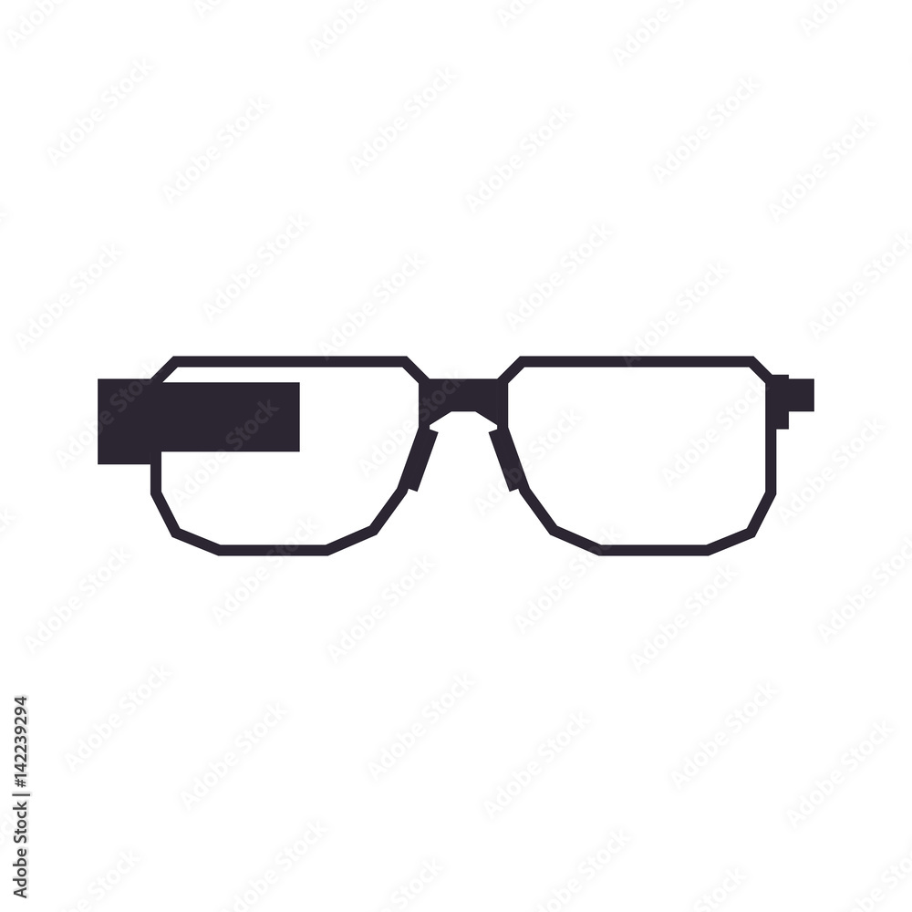 Smart glasses technology vector illustration graphic design Stock ...