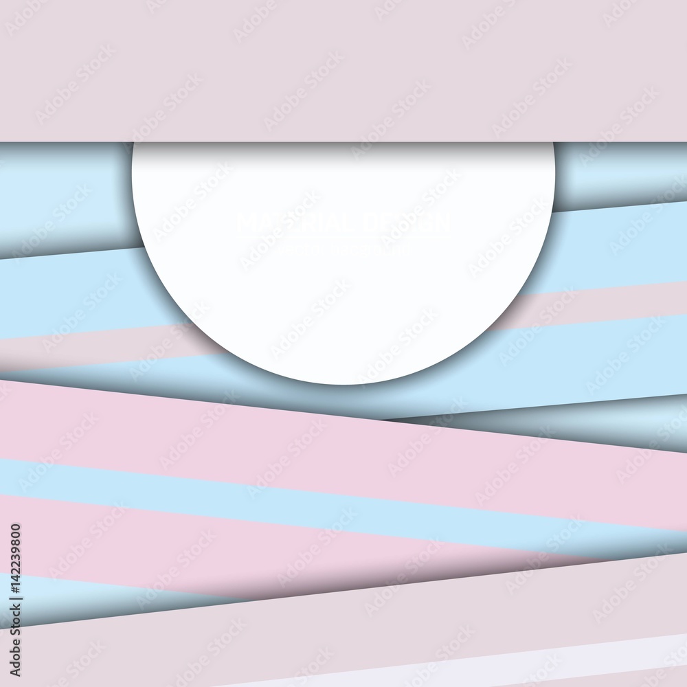 Vector material design background. Abstract creative concept layout ...