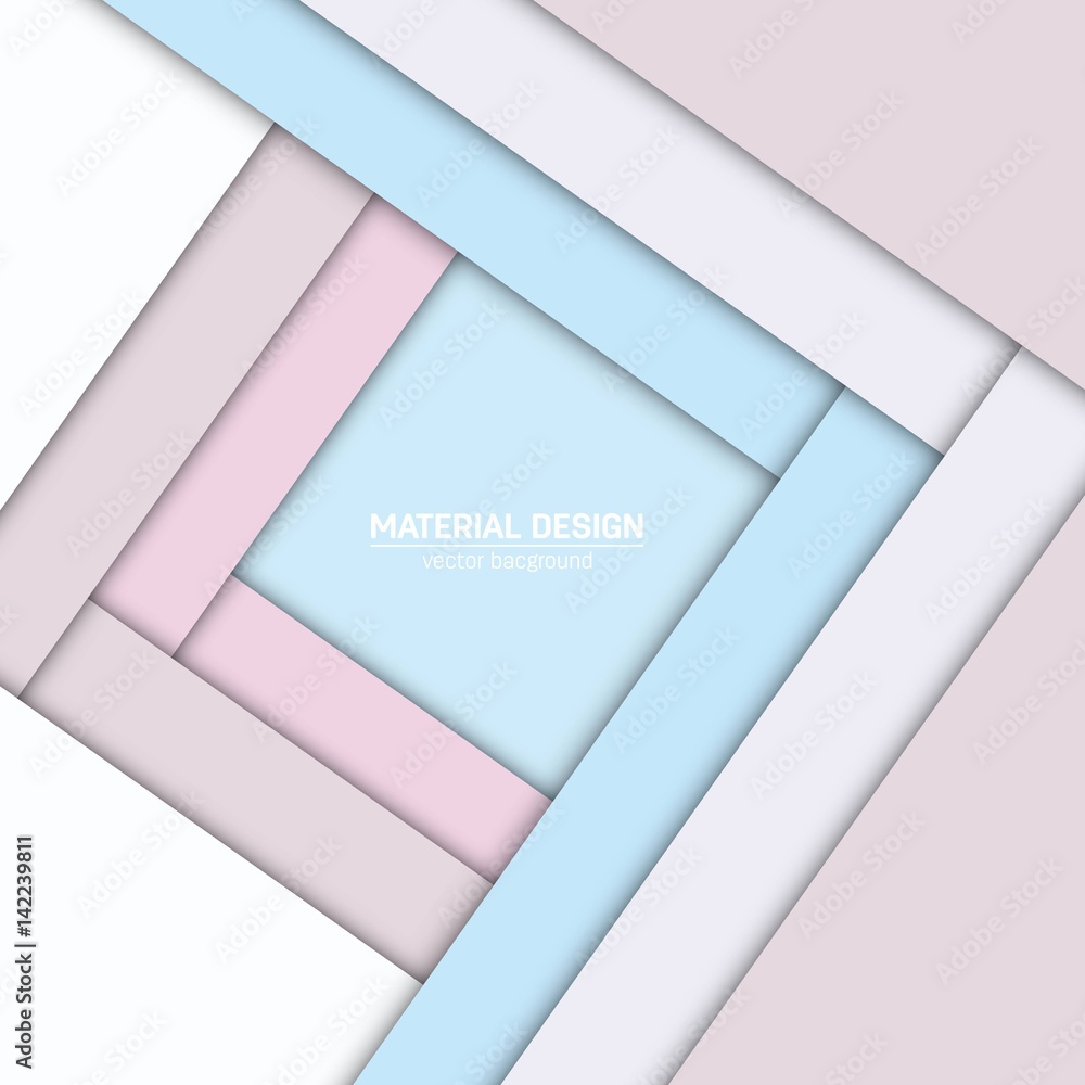 Vector material design background. Abstract creative concept layout template. For web and mobile ...