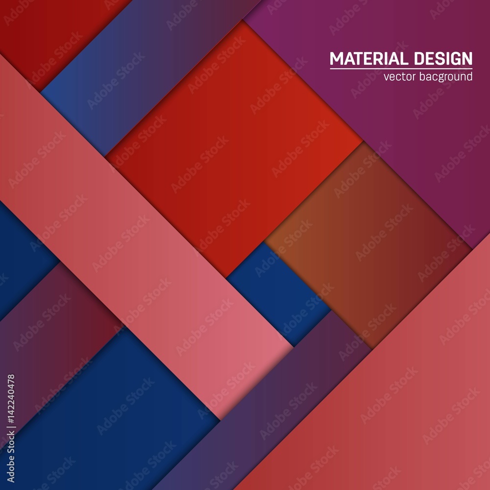 Vector material design background. Abstract creative concept layout ...