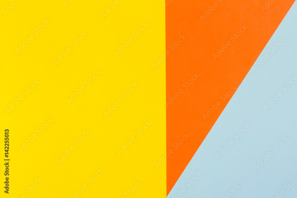Yellow, blue and orange color paper background Stock Photo | Adobe Stock