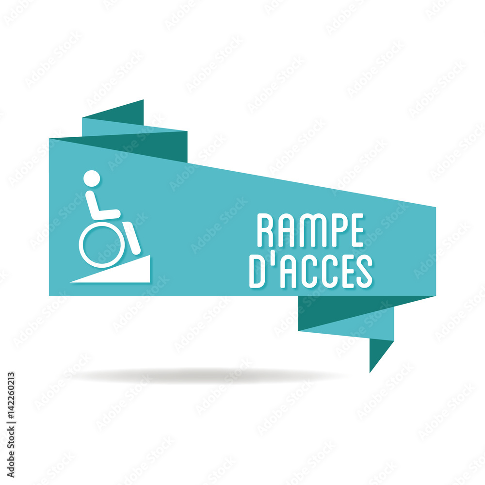 Logo rampe d'accès. Stock Vector | Adobe Stock