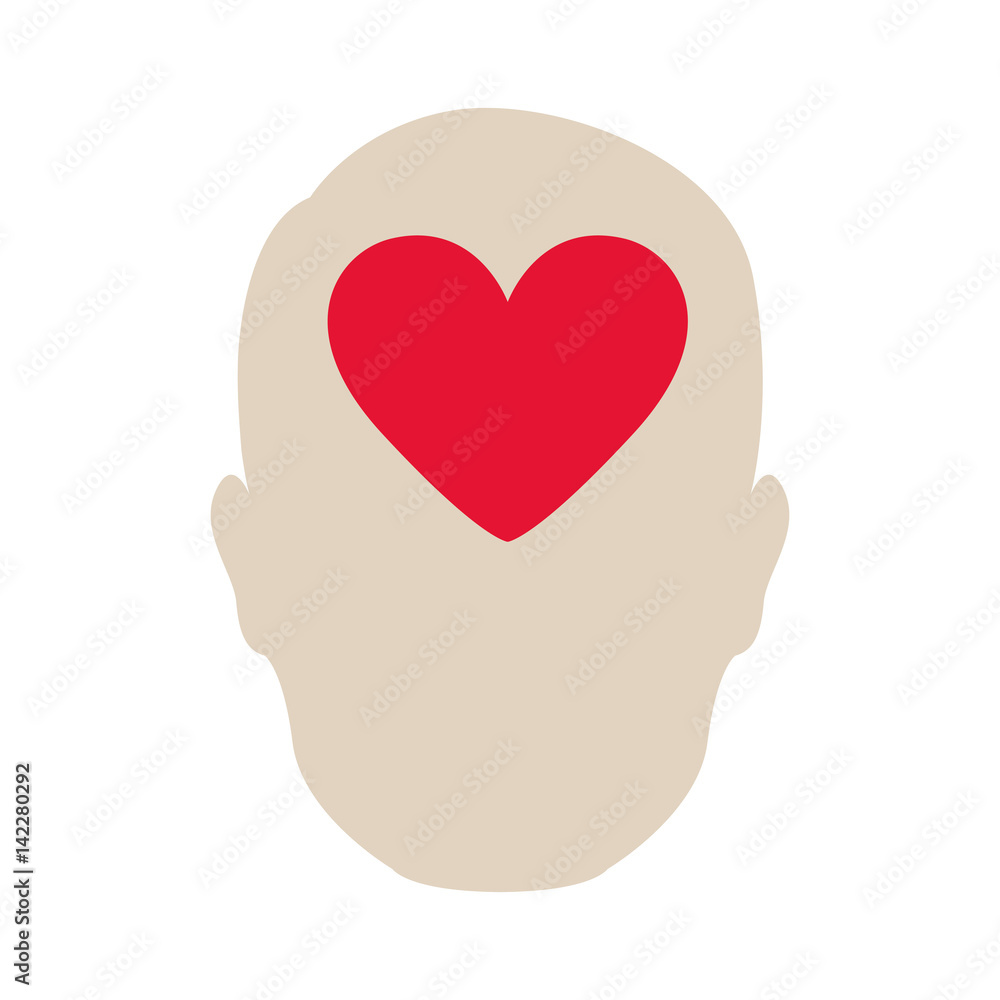 person heart brain icon, vector illustration design Stock Vector ...
