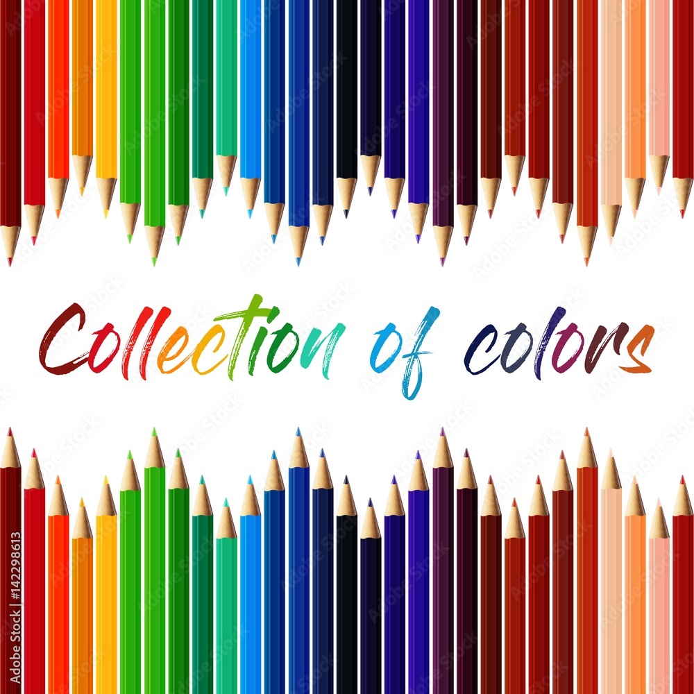 Collection of colors Stock Vector | Adobe Stock
