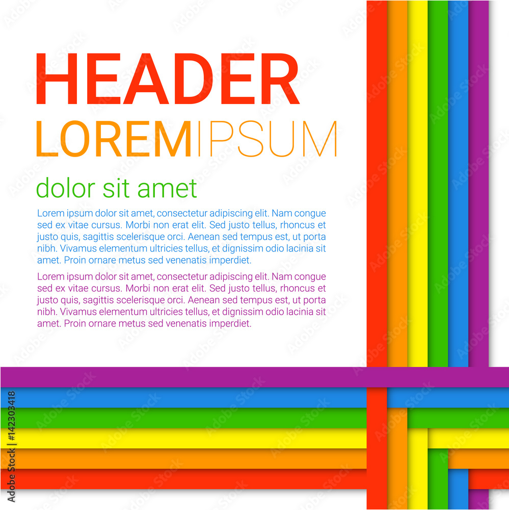 Vector illustration in LGBT colors. Symbol of peace, gay culture ...