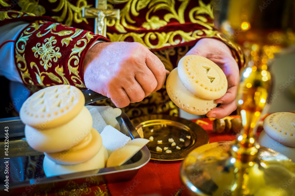The blood and flesh of Jesus Christ, after the sacrament, the communion ...
