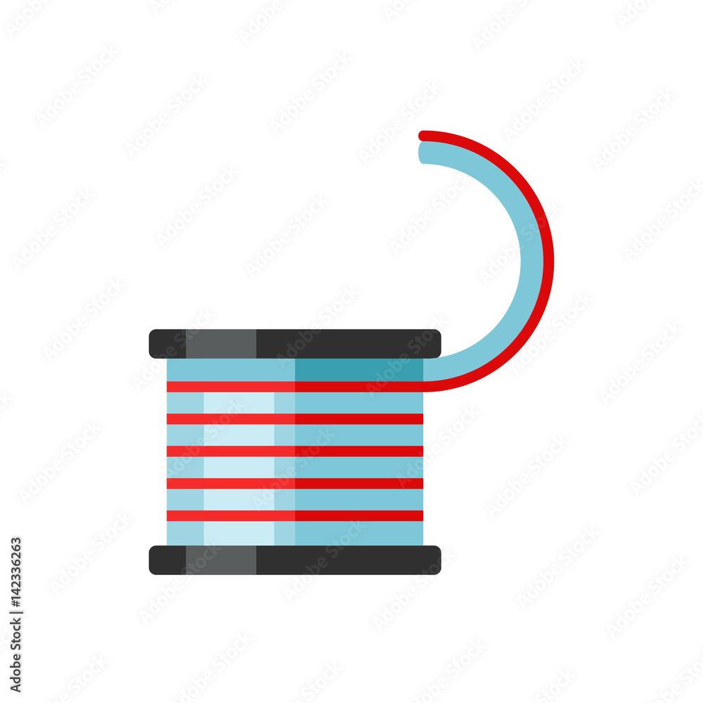Electric cable reel icon Stock Vector | Adobe Stock
