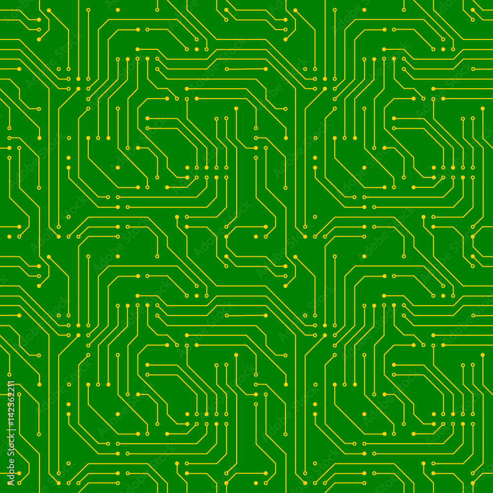 Green Motherboard Background