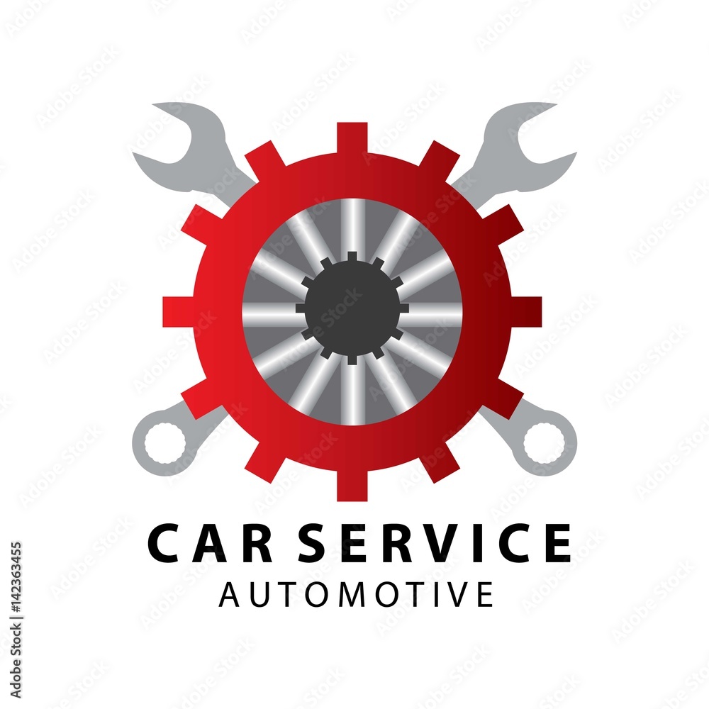 car service logo, vector illustration Stock Vector | Adobe Stock