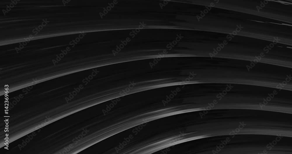 Abstract 4K background seamless loop of steel curves and texture with ...