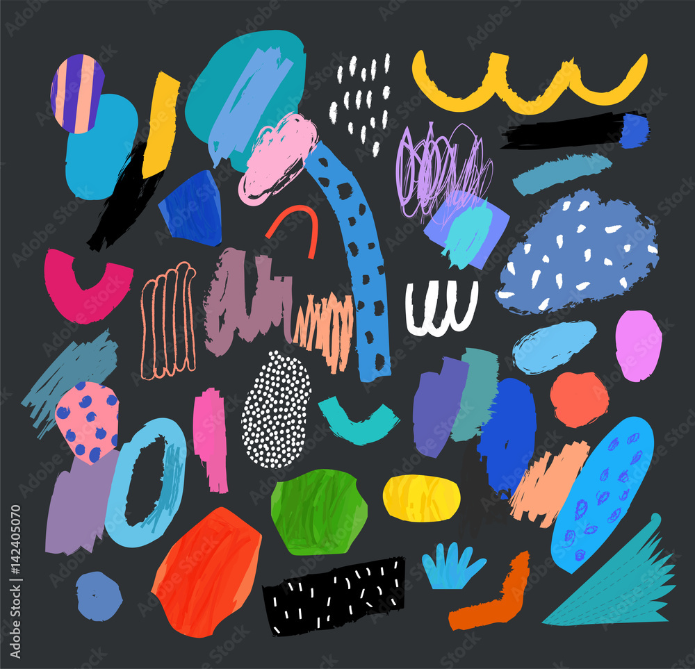 Artistic creative universal background. Hand Drawn textures. Design for ...