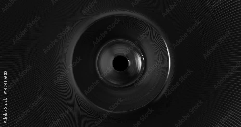 Stockvideon Abstract 4K circular background loop of steel and light for ...