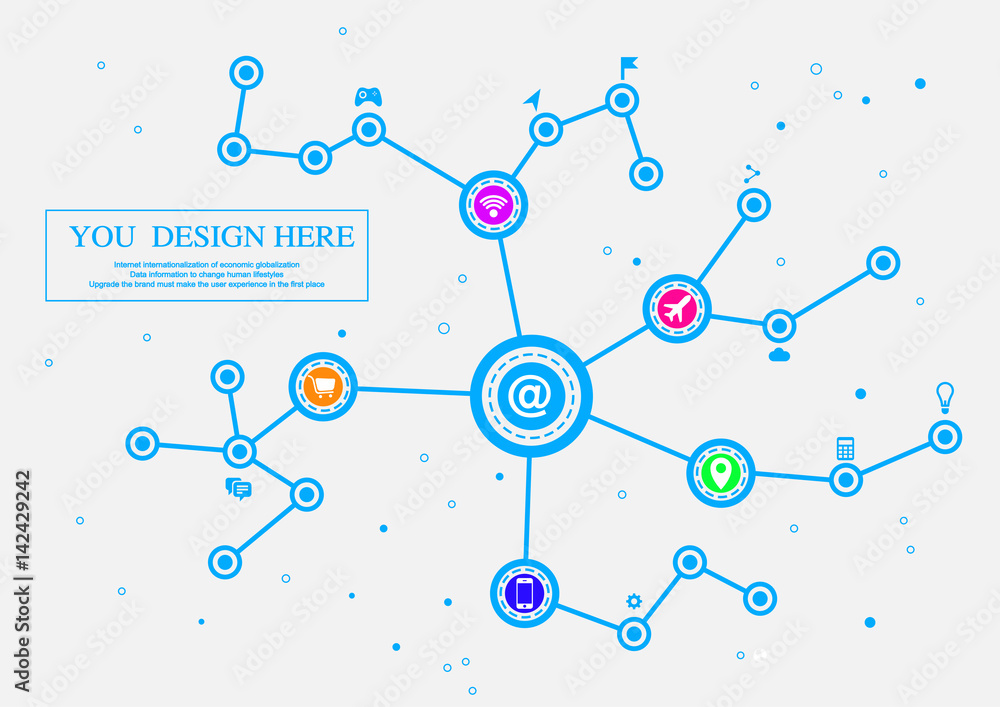 Point and line connection vector background, molecular structure ...