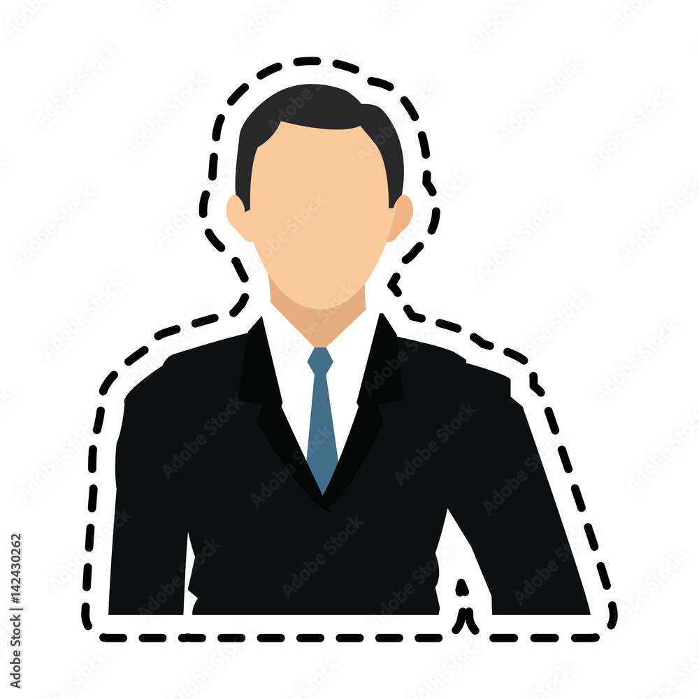 faceless businessman icon image vector illustration design Stock Vector ...