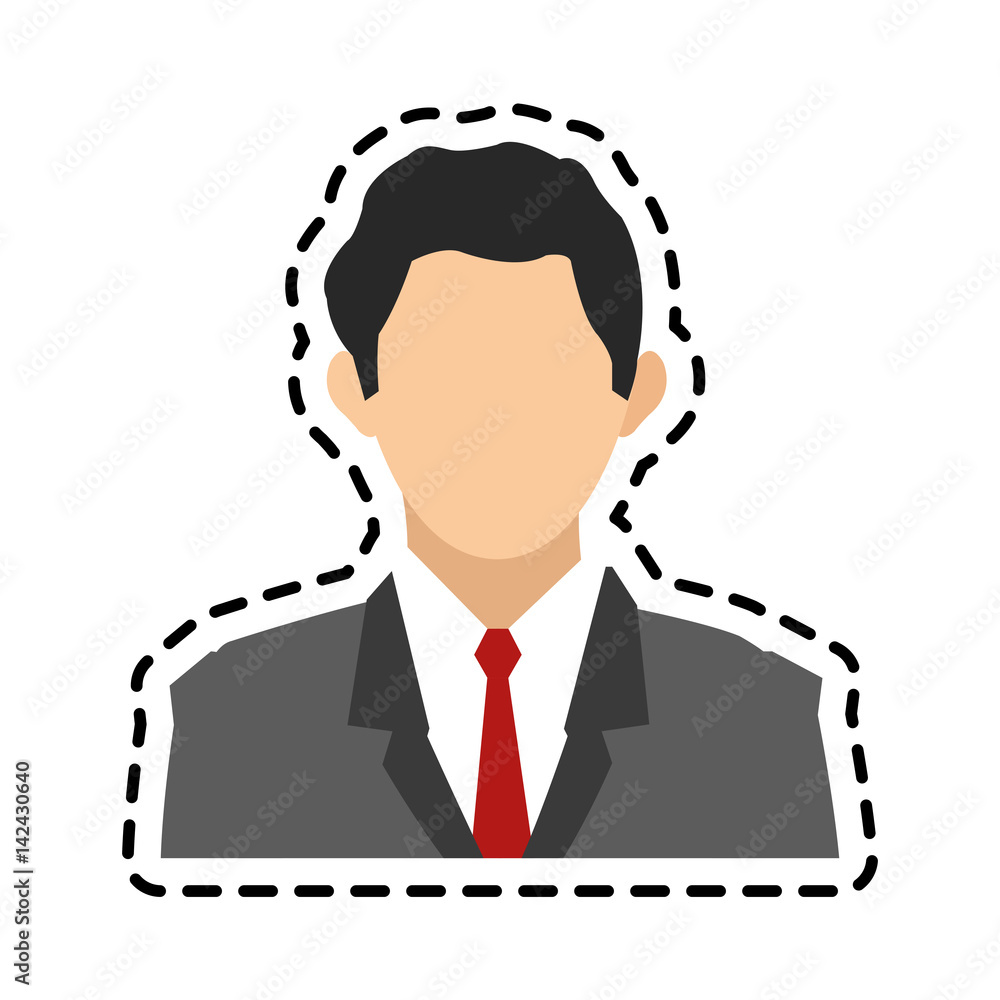 faceless businessman icon image vector illustration design Stock Vector ...