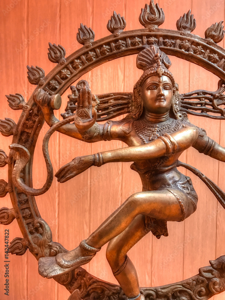 Traditional Indian statue of Lord Shiva, from Tantra tradition Stock ...