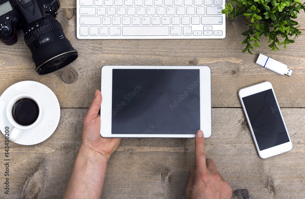 responsive design home office hero header Stock-Foto | Adobe Stock