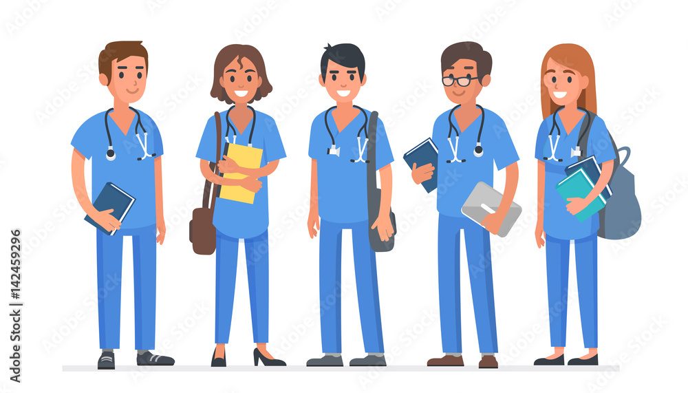 Medical students vector de Stock | Adobe Stock