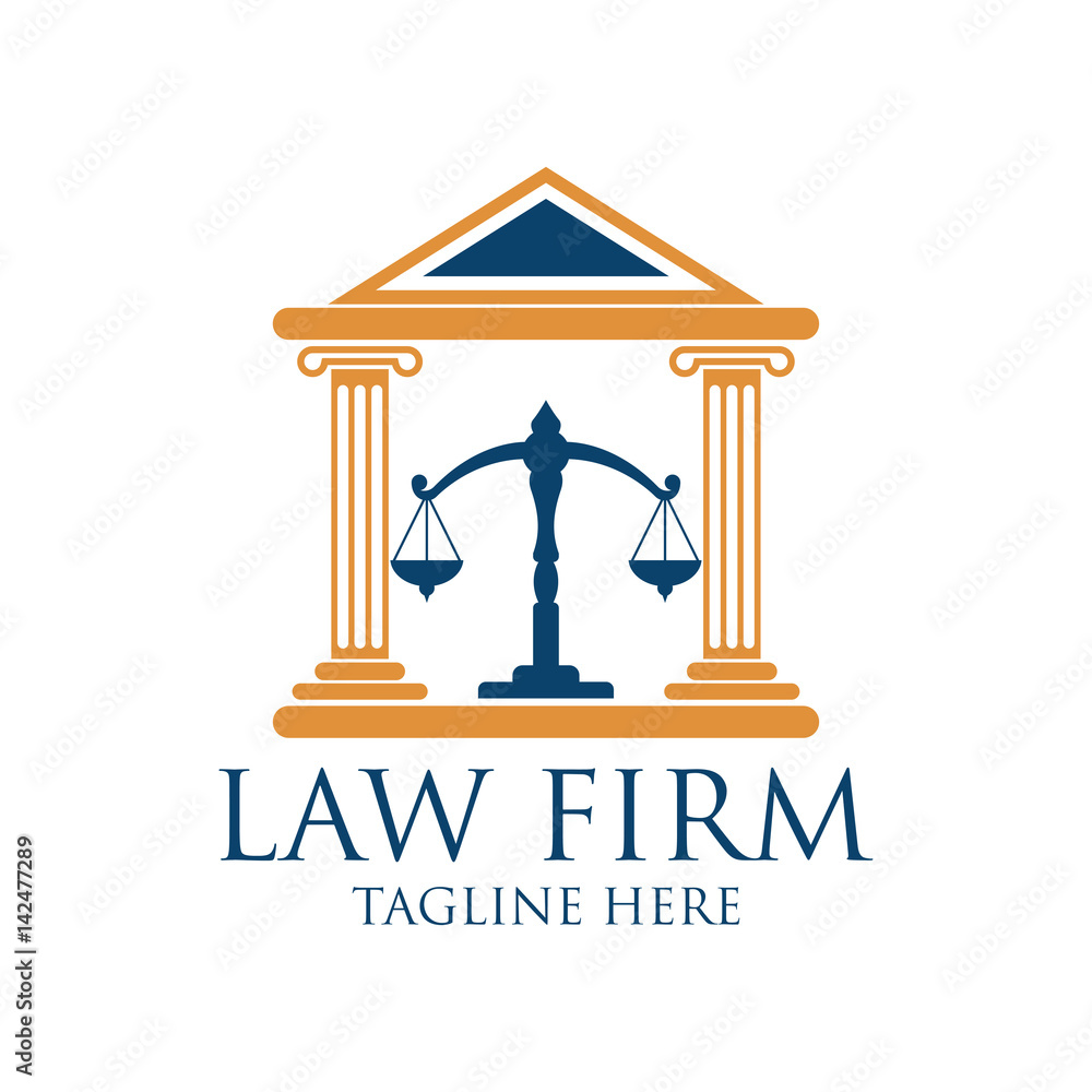 law firm logo with text space for your slogan / tagline, vector ...